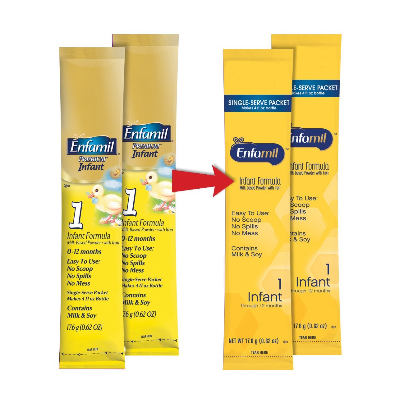 Sữa Enfamil Infant Formula Milk-Based with Iron, Single Serve Packets ...