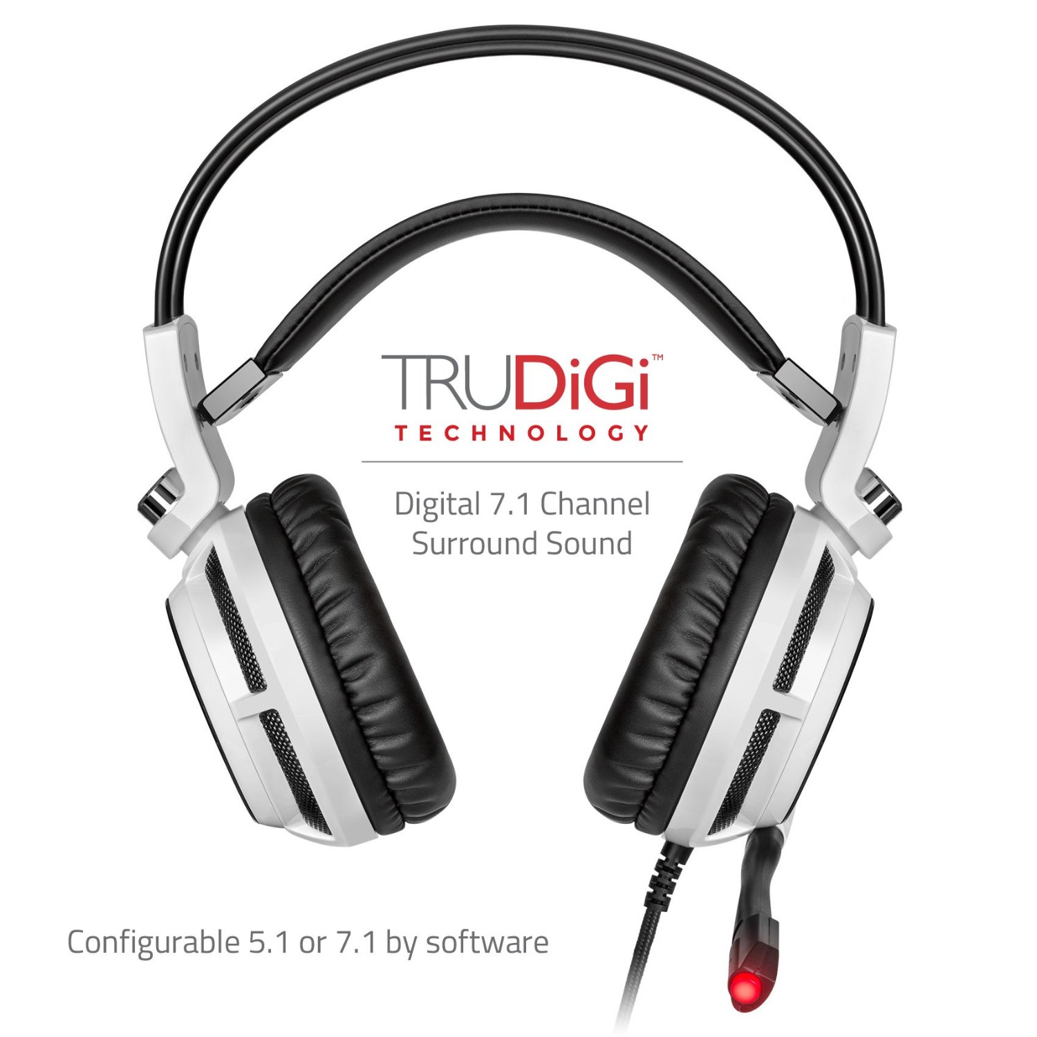 Sentey® Gaming Headset Virtual 7.1 USB DAC Arches with Vibration ...