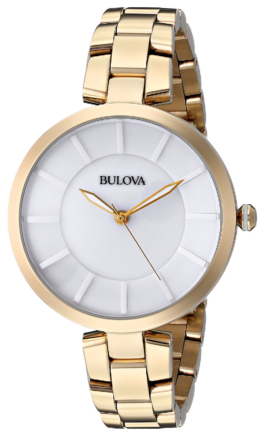 Bulova Women's 97L142 Analog Display Japanese Quartz Yellow Watch - Mua ...